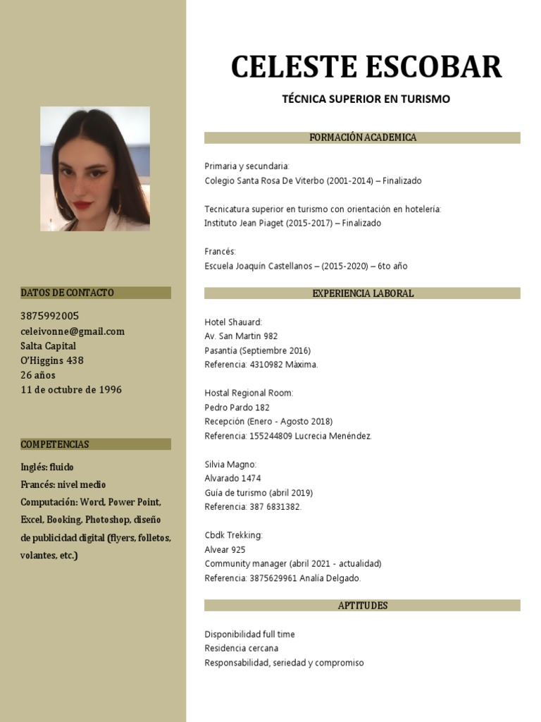 CV Celeste 2022 | PDF