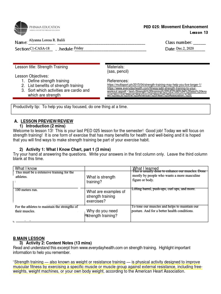 Sas #13 Ped 025 | PDF | Strength Training | Weight Training