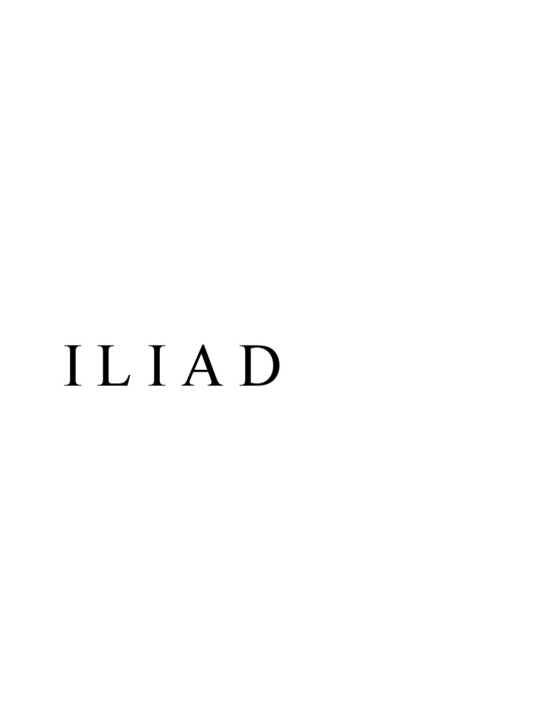 Iliad | PDF