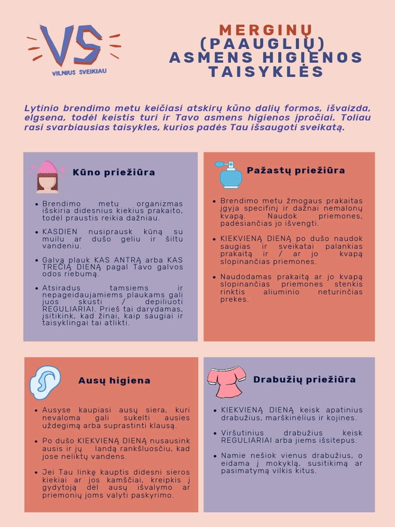 Merginu Asmens Higienos Taisykles | PDF
