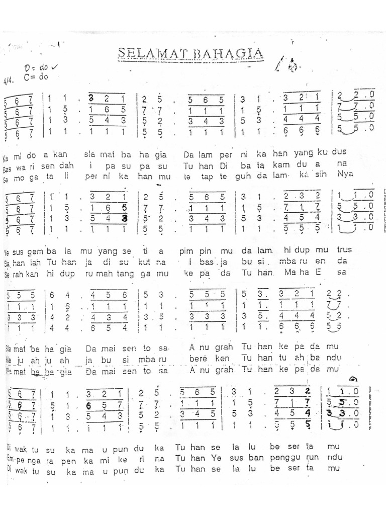 Selamat Bahagia - GPC | PDF