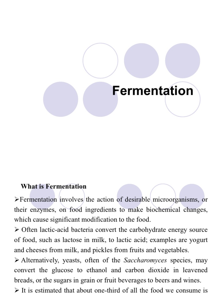 Fermentation Class Lecture | PDF | Brewing | Fermentation