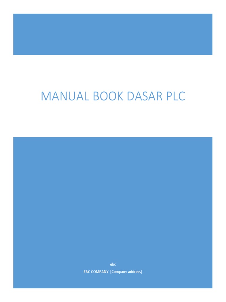 Manual Book Trainer Dasar PLC | PDF