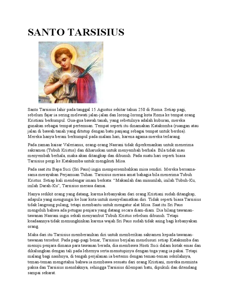 Santo Tarsisius | PDF