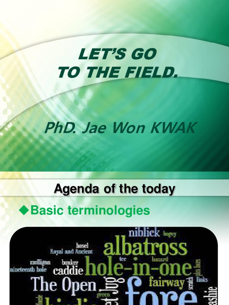 Golf Terms | PDF | Par (Score) | Golf Course