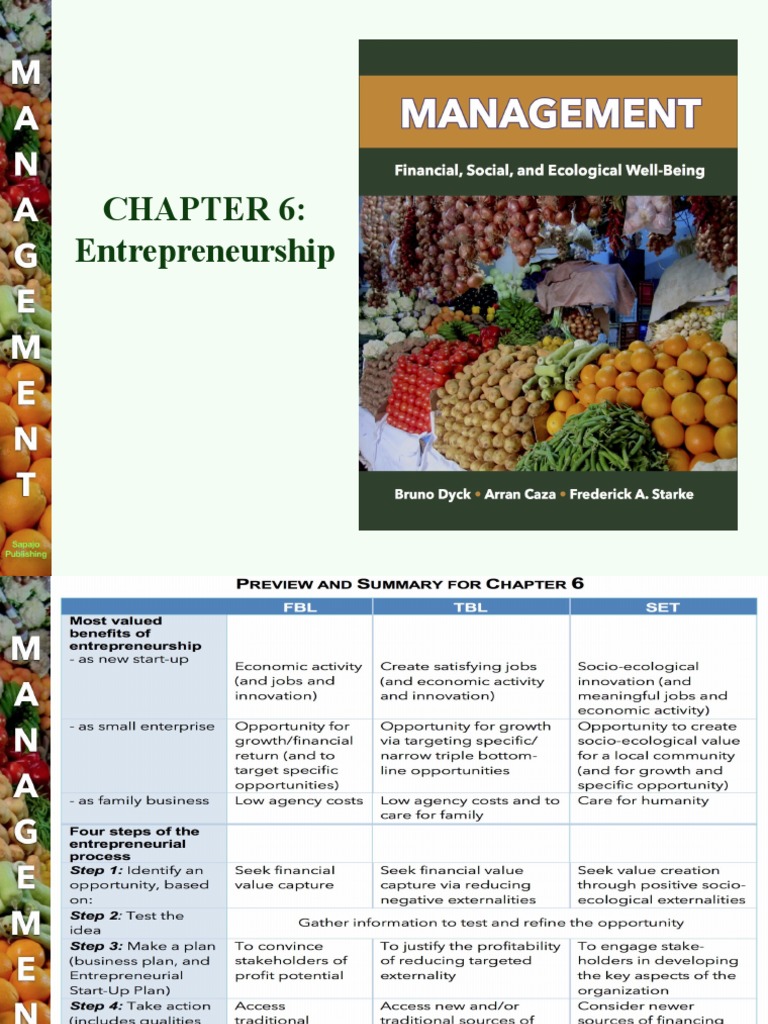 CH 6 Entrepreneurship | PDF | Entrepreneurship | Business