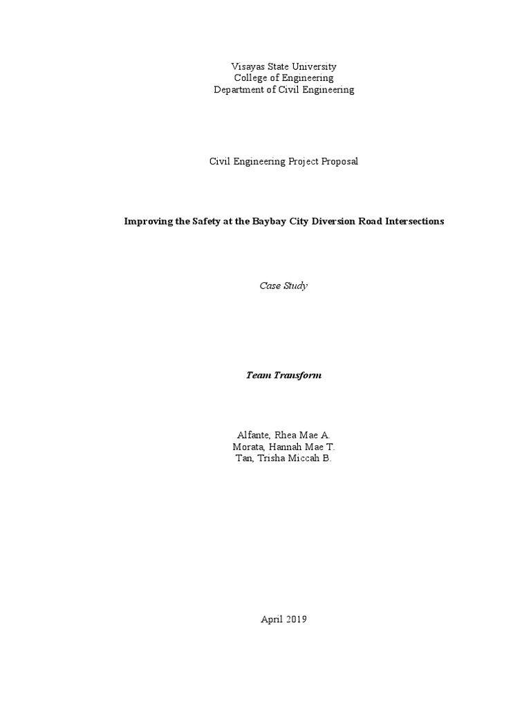 Ce Proj-Manuscript | PDF | Traffic Collision | Survey Methodology