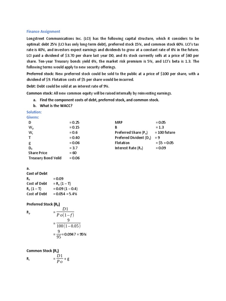 Assignment Chapter 9 | PDF