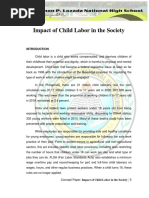 CHILD LABOR English Project | PDF | Child Labour | International Labour ...