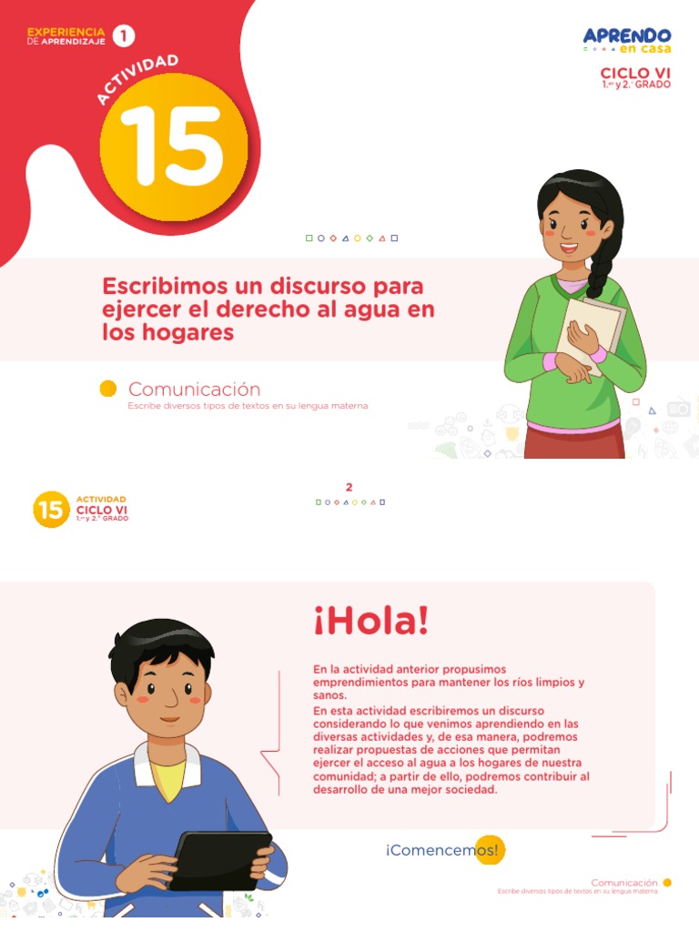 15 Escribimos Un Discurso para Ejercer El Derecho Al Agua en Los ...