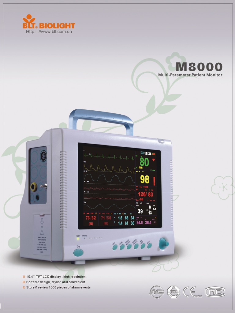 Biolight M8000 Brochure Specifications | PDF