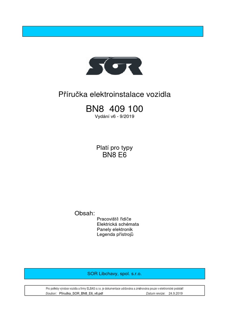 Schemat Elektryczny Sor BN | PDF
