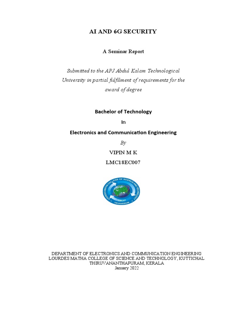 6G Report | Download Free PDF | Computer Network | Terahertz Radiation