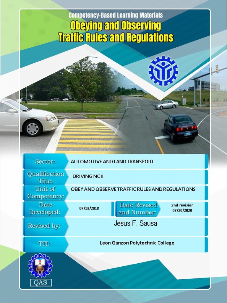 Core 3 - Obeying and Observing Traffic Rules and Regulations | PDF