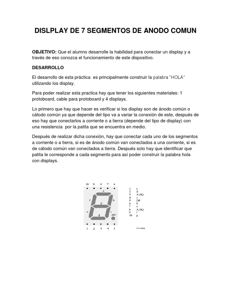 Display Anodo Comun | PDF