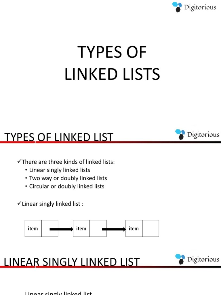 6 3+Types+of+Linked+Lists | PDF