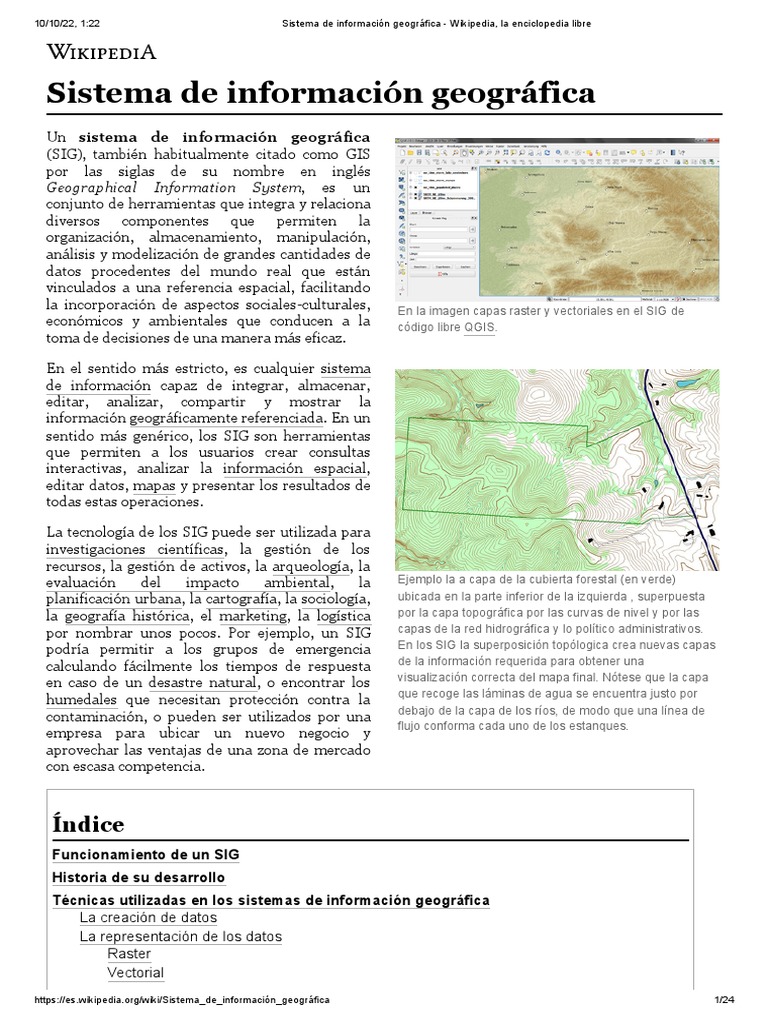 Sistema de Informacion Geográfica | PDF | Sistema de información ...