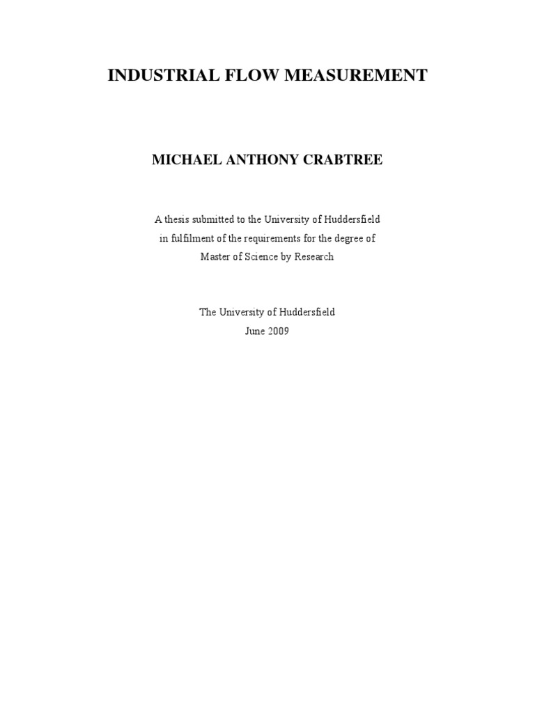 Industrial Flow Measurement | PDF | Flow Measurement | Gases