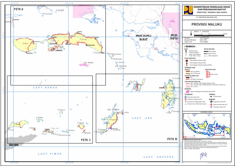 Peta Administrasi Provinsi Maluku | PDF