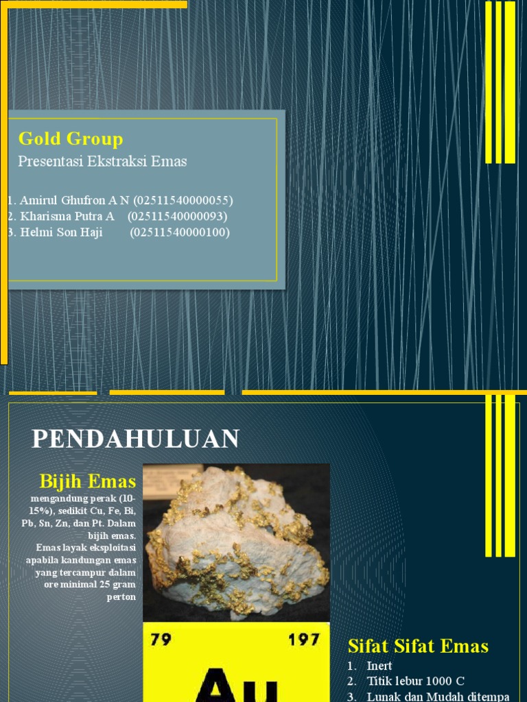 Ekstraksi Emas Sem 6 | PDF