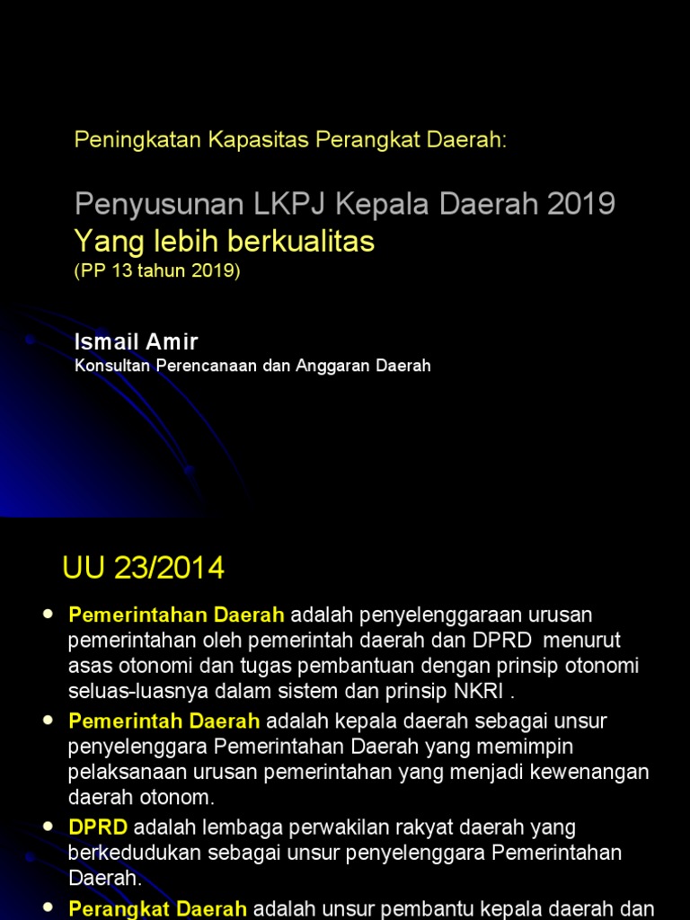 LKPJ Daerah: Panduan dan Prinsip | PDF