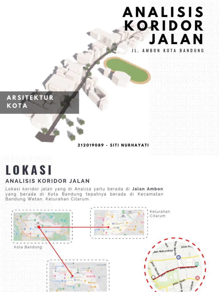 Analisis Koridor Jalan Koridor Jalan Ambon | PDF