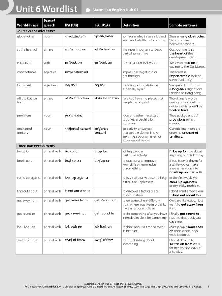 Unit 6 | Download Free PDF | Noun | Adjective