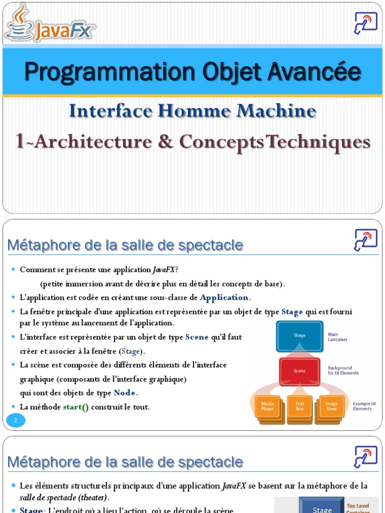 Cours Java FX | PDF | Mise en page | Interface graphique
