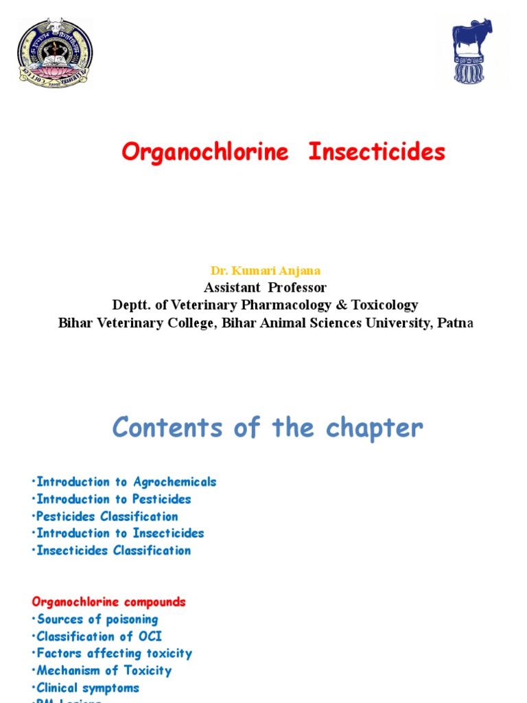 1 Introduction Organochlorine Compound | PDF | Pesticide | Insecticide