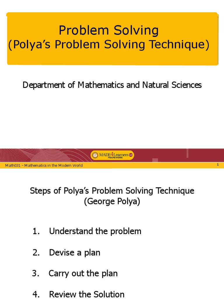 Problem Solving Synchronous Discussion | PDF | Numbers | Mathematics