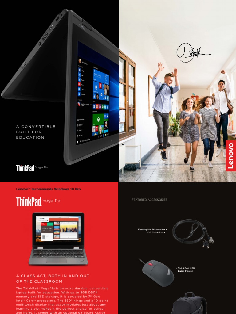 ThinkPad Yoga 11e - Datasheet - EN | PDF | Laptop | Solid State Drive
