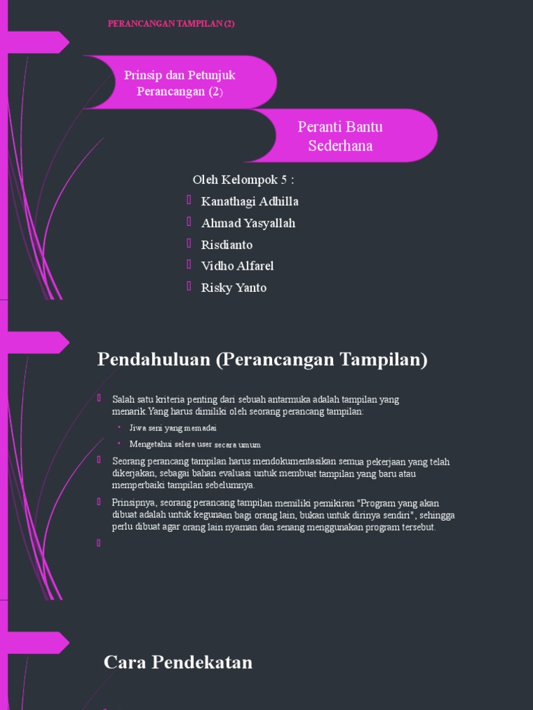 IMK - Kelompok 5 - Perancangan Tampilan | PDF | Seni | Teknologi & Rekayasa