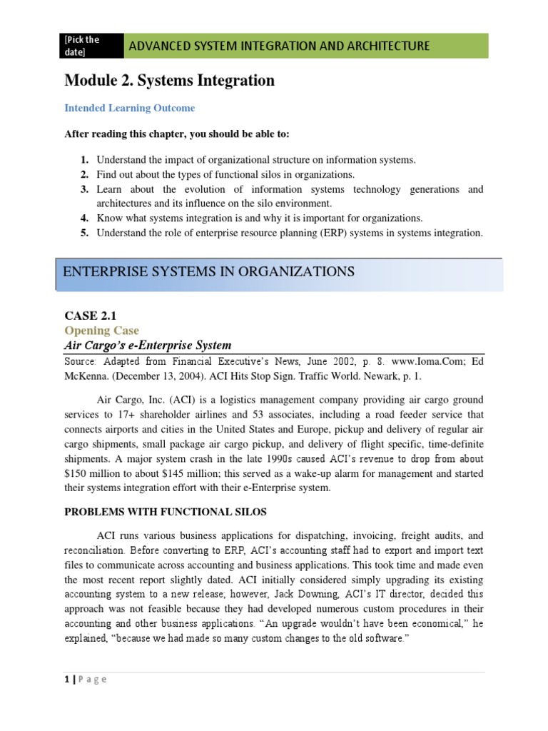 ASIA Module 2 | PDF | Enterprise Resource Planning | Business Process