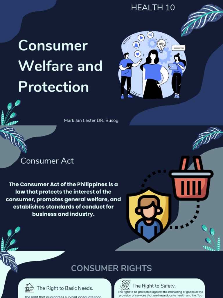 HEALTH 10 Mod 4 Consumer Welfare and Protection | PDF | Consumer ...