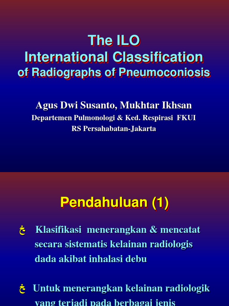 1 2 Ilo Classification For Pneumoconiosis Pdf