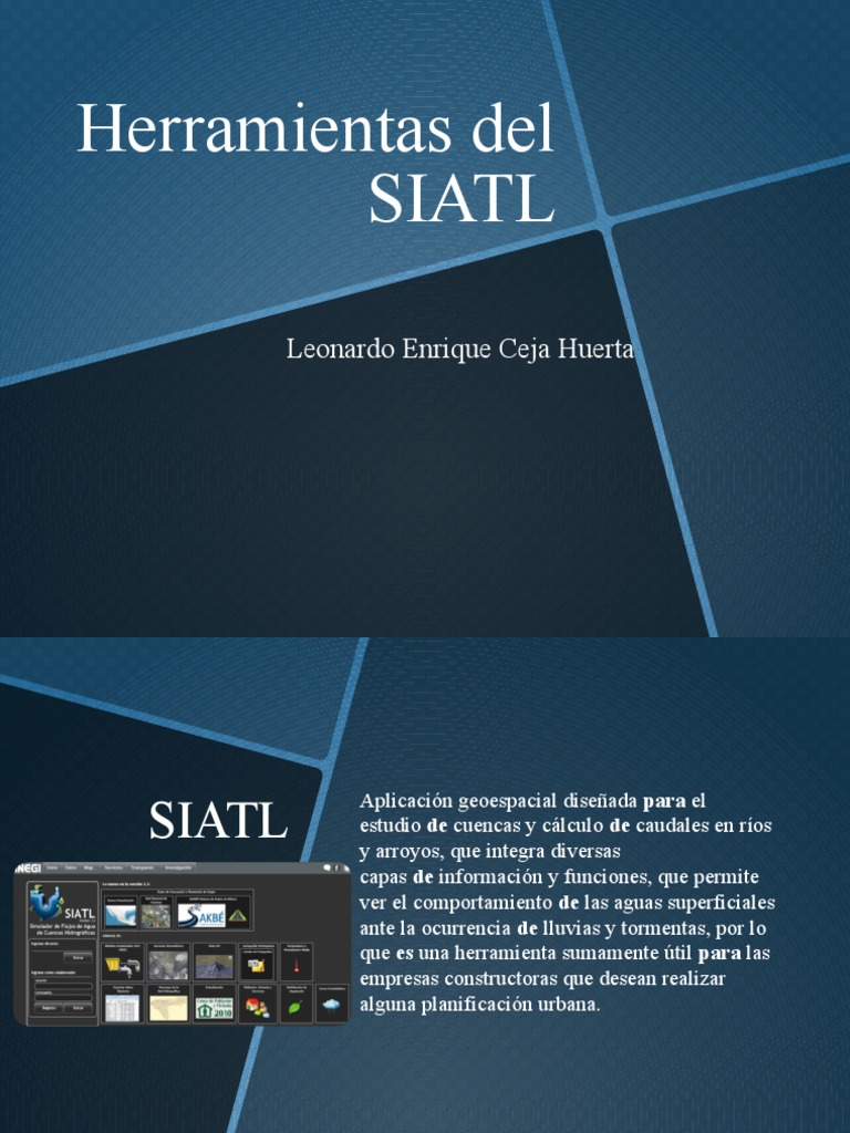 Herramientas Del SIATL | PDF | Mapa | Descarga (hidrología)