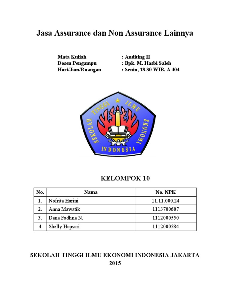 Jasa Assurance Dan Non Assurance Lainnya | PDF