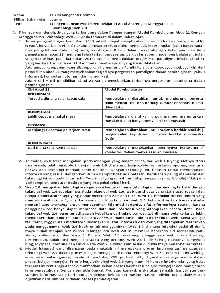 Analisa Bahan Ajar KB 4 | PDF
