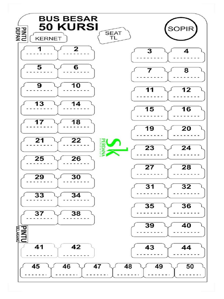 Denah Seat 50 1 | PDF