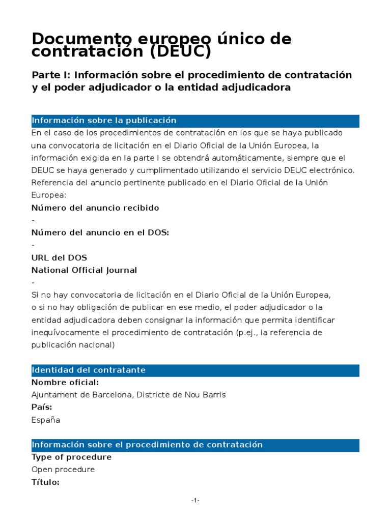 21000775annex2 DEUC | PDF | Finanzas y dinero