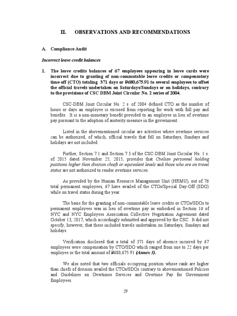 10 - NYC 2018 COA Report Part2 - Observations and Recomm | PDF | Budget ...