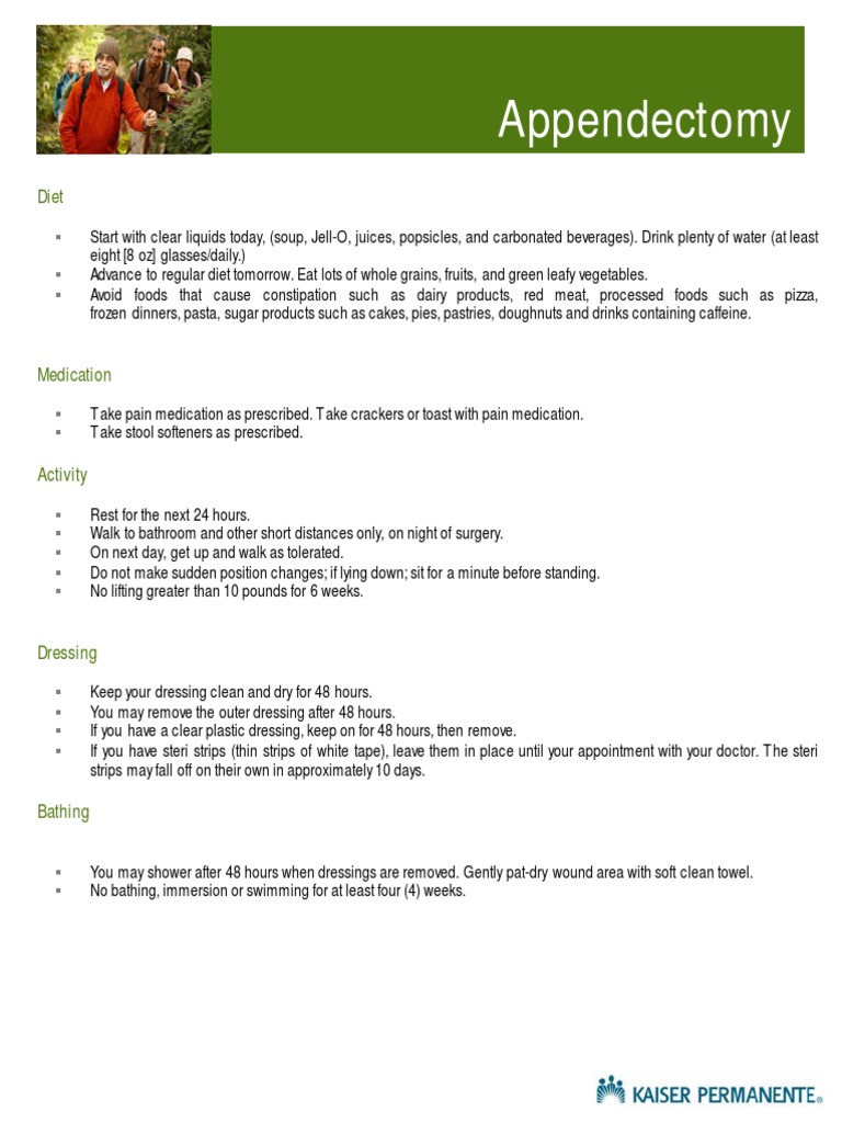 Appendectomy 8-12 - tcm75-618815 | PDF | Surgery | Drink
