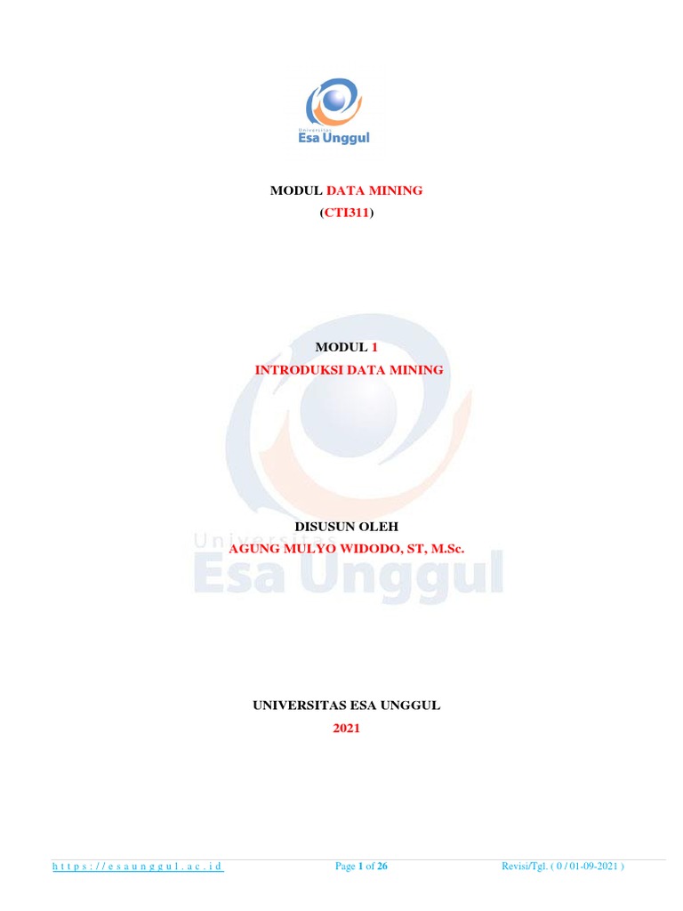 Modul 1 - Data Mining | PDF