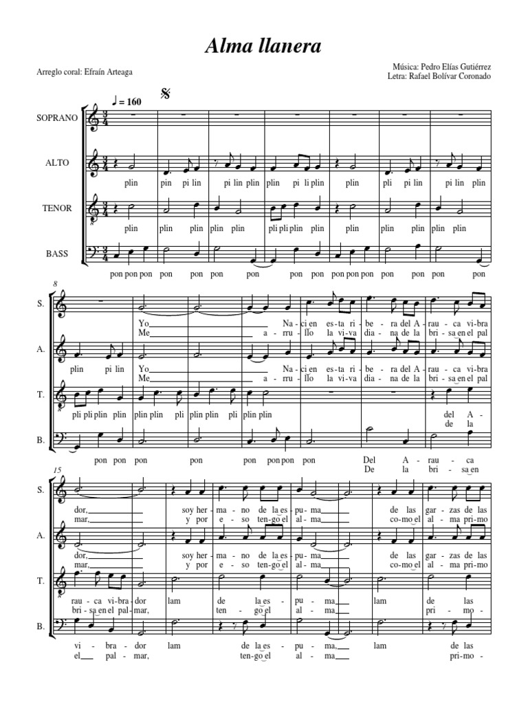 Alma Llanera | PDF | Compositores | Música