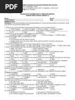 Midterm Exam - Creative Writing | PDF | Narration | Writing