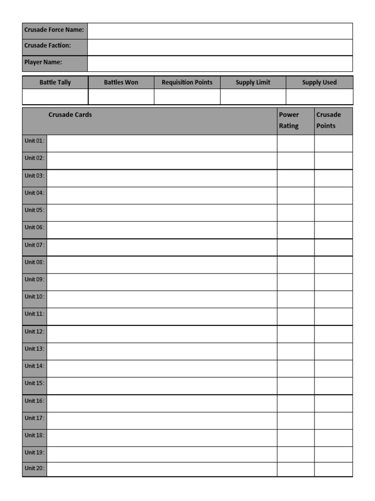 Order of Battle Roster | PDF | Sports & Recreation | History