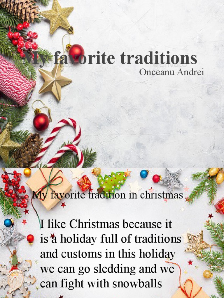 My Favorite Traditions | PDF