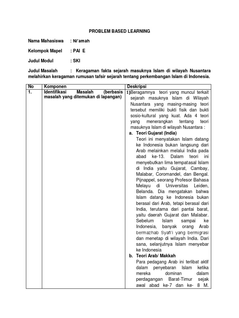 Template PBL SKI | PDF