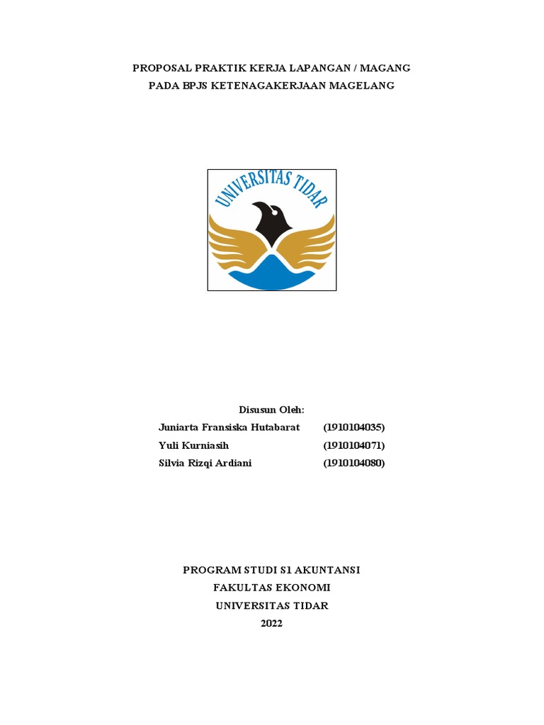 Proposal Magang BPJS Fix | PDF | Business