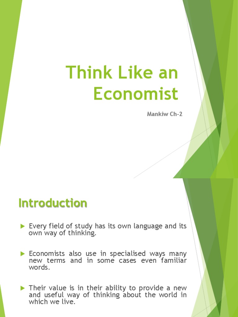 Think Like An Economist | PDF | Economics | Economies